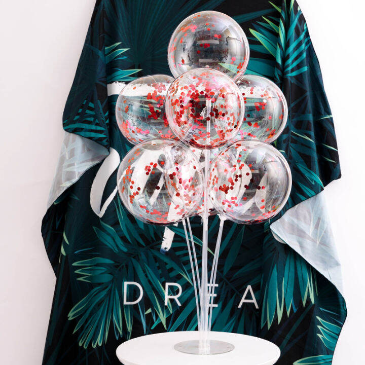 Balloon table floating fixed base pole floating balloon tree bracket ...