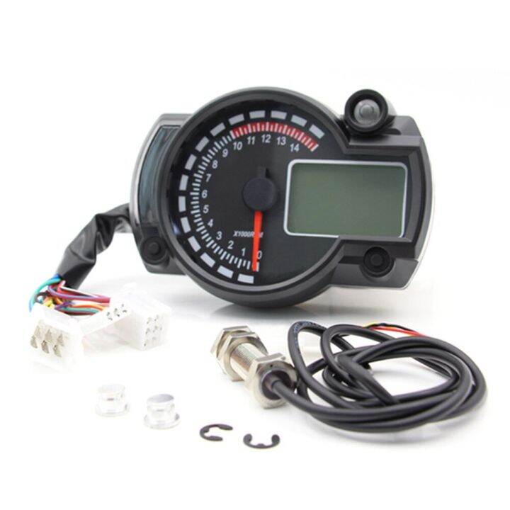 Motorcycle Meter Speedometer Mini Universal Digital Odometer Electric ...