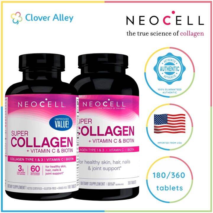 Neocell Collagen with Biotin and Vitamin C, 180/360 tabs | Lazada PH