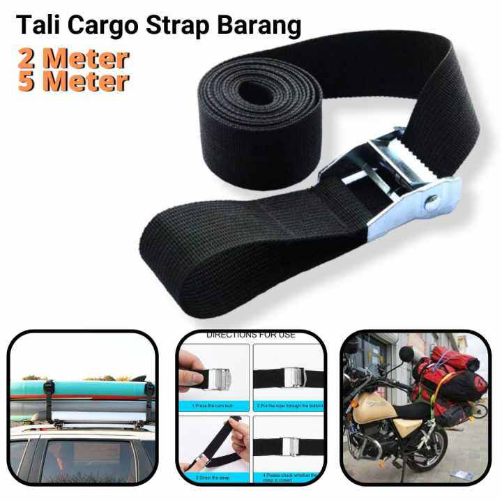 Tali Strap Pengikat Barang Cargo Belt 2 Meter 5 Meter Tali Sabuk Kargo ...