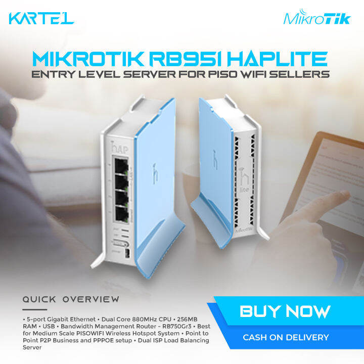 MIKROTIK RB941-2nD-TC HAPLite SOHO Router haplite bandwidth manager AP ...