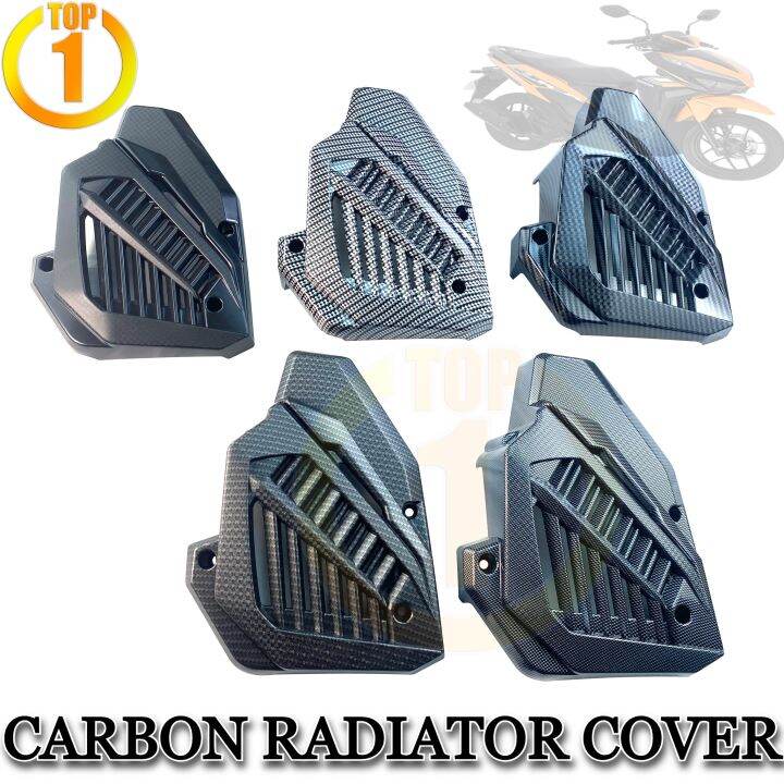 TOP 1 Design Radiator Cover CARBON For Honda Click 125 150 V1 V2 Motor ...