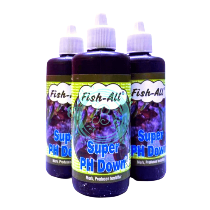 Fish All Super PH DOWN 100ml Cairan Obat PENURUN PH Air Aquarium Kolam ...