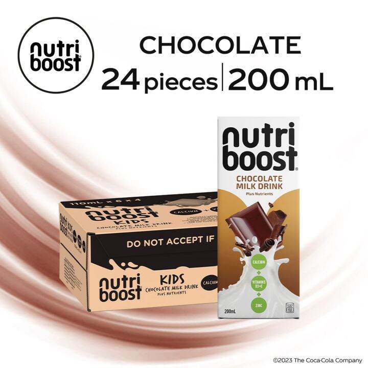 Nutriboost Chocolate Milk Drink 200ml - Pack of 24 | Lazada PH