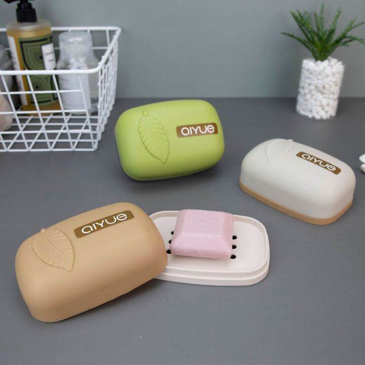 Creative Bathroom Waterproof Soap Case With Cover Portable Travel Soap ...