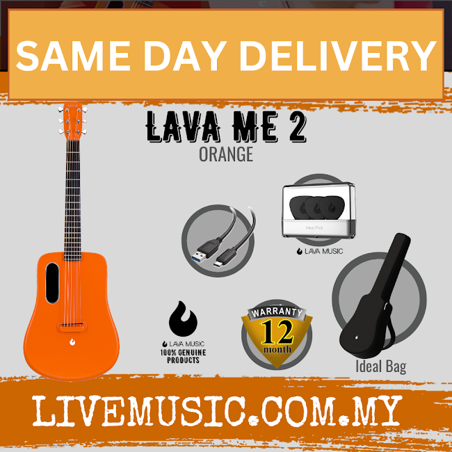 LAVA ME 2 Acoustic-Electric Carbon Fiber Guitar w/Effects And Ideal Bag ...