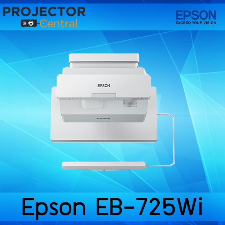 Epson EB-725Wi WXGA 3LCD Interactive Laser Projector with Built-in Wireless สามารถออกใบกำกับภาษี ...
