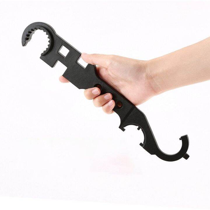 [HOT SHUN LAIG HOT] AR15/M4 Field Multi Function Combo Spanner Nut Tool 8 In 1ประแจเหล็กอเนก ...