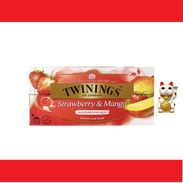 Twinings Strawberry and Mango Flavoured Infusion Tea 25s | Lazada PH