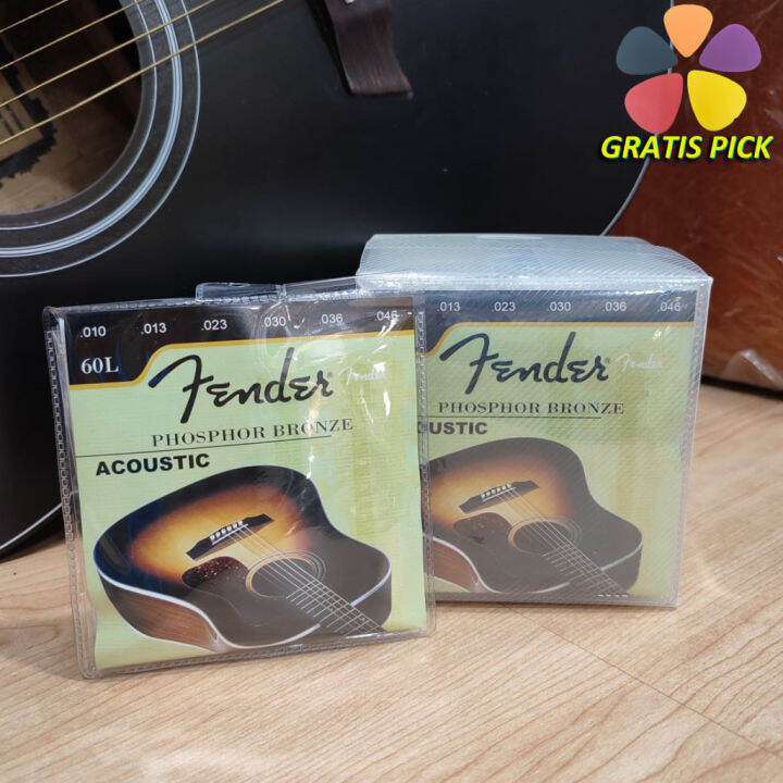 Senar Gitar akustik fender 60L senar akustik 10-46 | Lazada Indonesia