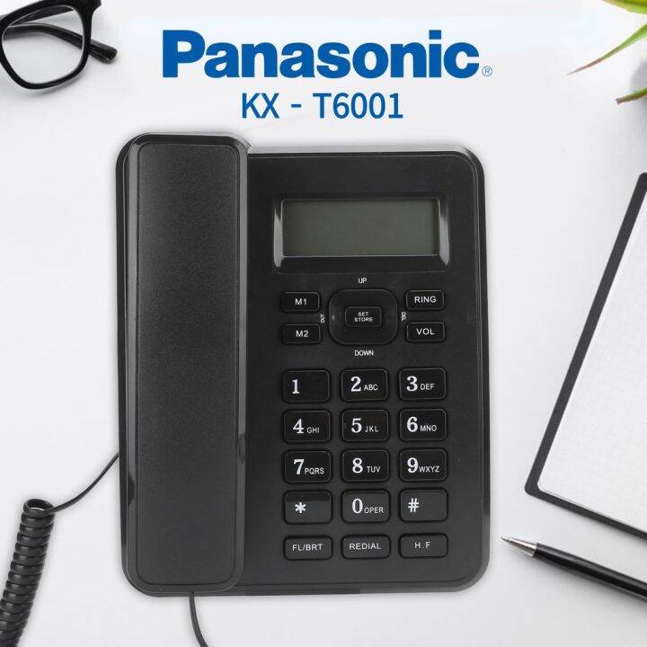Electron000 KX‑T6001CIDโทรศัพท์บ้าน ABS สำหรับออฟฟิศ สำหนักงาน | Lazada.co.th