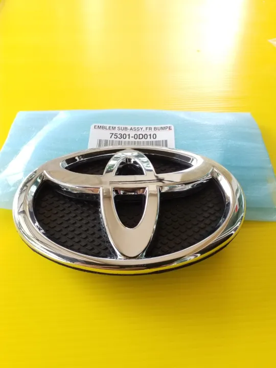 โลโก้หน้ากระจัง+เบ้า แท้ วีออส08-ON#75301-0D010 | Lazada.co.th