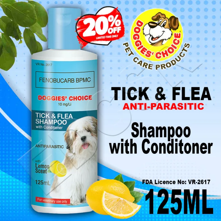 (MP) Doggies Choice Tick and Flea Shampoo with Conditioner with Lemon ...