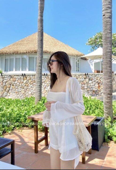 Sirawan เสื้อเชื้ตoversizeสีขาวไม่มีกระดุม สวยเซ็กซี่ ยอดฮิต มิกซ์&แมทซ์ได้หลากหลายลุค | Lazada ...