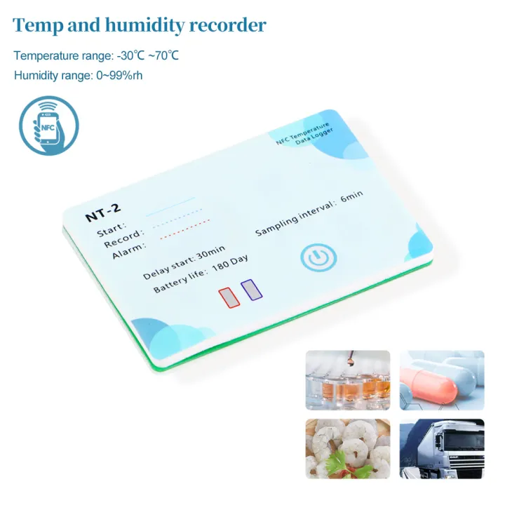 NFC Induction Temperature Logger Recorder Indoor Outdoor Weather ...