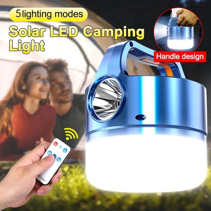 Portable LED Rechargeable Emergency Light LED Solar Lighting Camping ...