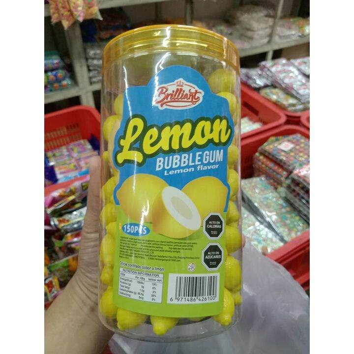 Brilliant Lemon Bubble Gum 150 pcs | Lazada PH