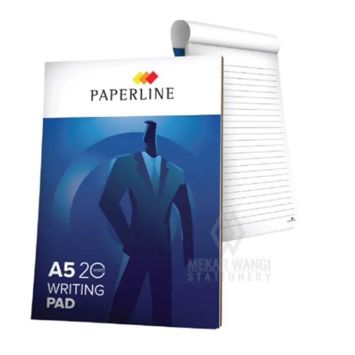 Buku Notes Bergaris / Writing Pad PAPERLINE - ukuran A5 / isi 50 lembar ...