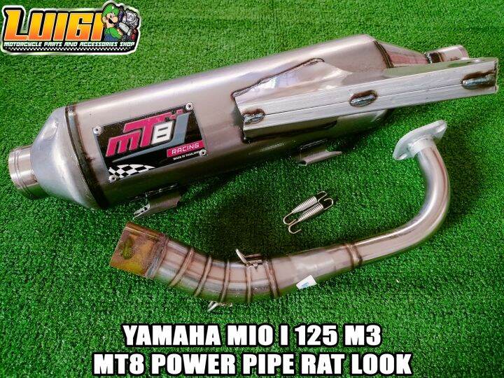 MT8 YAMAHA MIO I 125 M3 POWER PIPE RAT LOOK | Lazada PH
