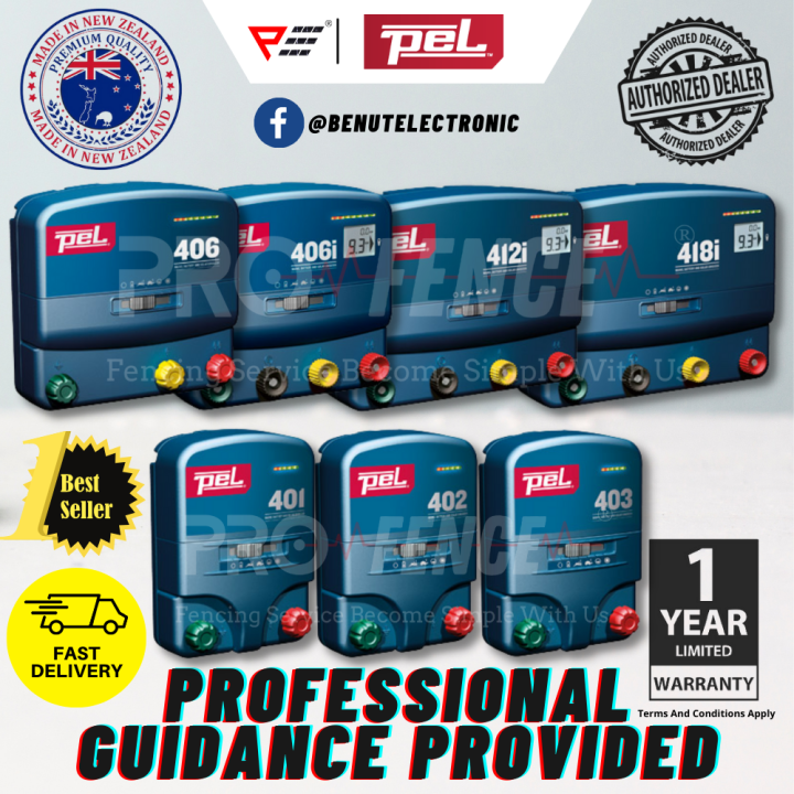 PEL Energizer 401 402 403 406 406i 412i 418i Electric Fence Pagar ...