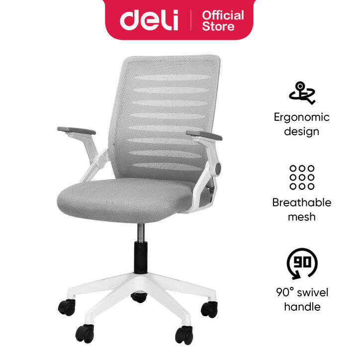 Deli Office Chair / Kursi Kerja Kantor / Kursi Staff Desain Ergonomis ...