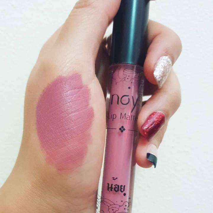 Noy Lip Matte - สีกลีบบัว น้อยลิปแ ม ท ลิปสติก ลิปแมท ลิปติดทน จูบไม่ ...