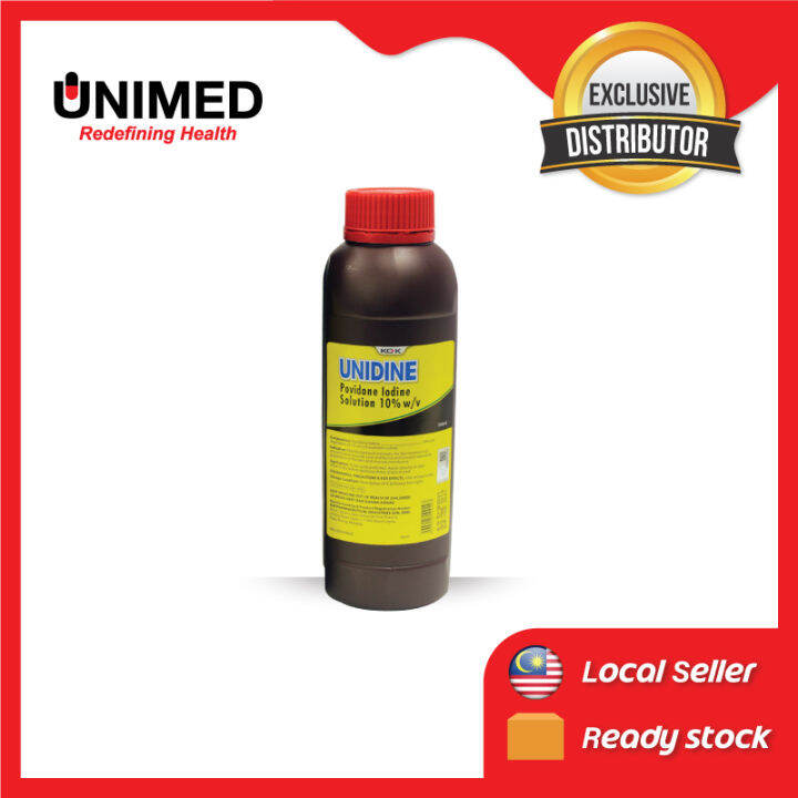 Unidine Povidone Iodine Solution 10% w/v 500ml | Lazada
