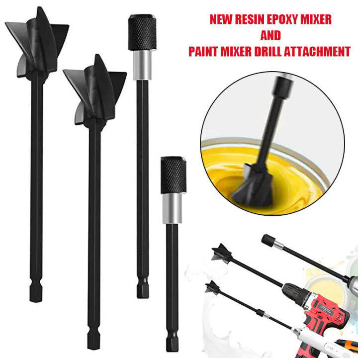 UnVug 2PCS New Resin Epoxy Mixer and Paint Mixer Drill Attachment for 1-Gallon Containers ...