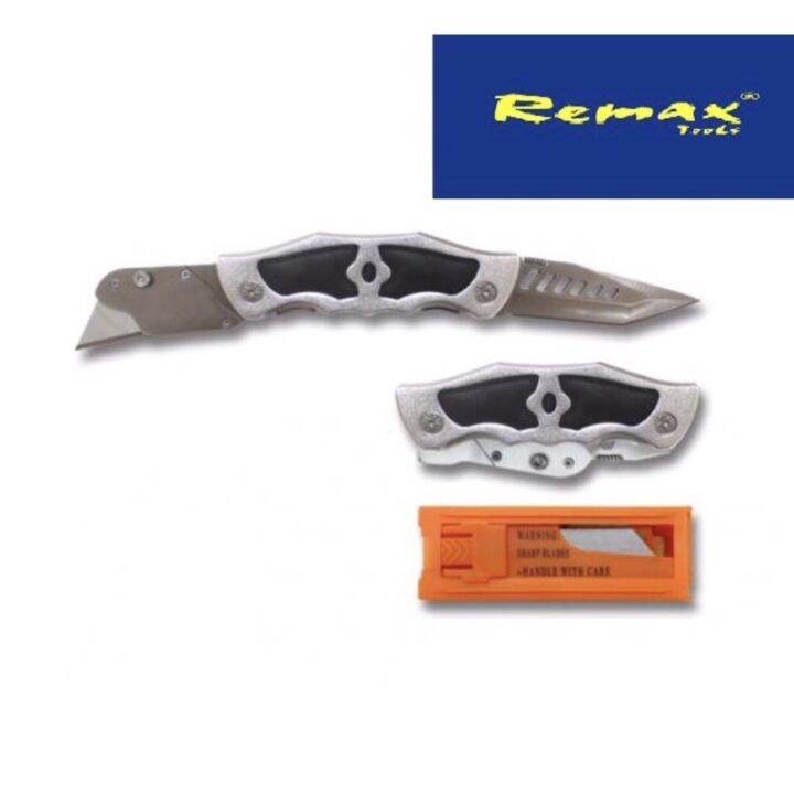 REMAX HEAVY DUTY COMB FOLDING UTILITY KNIFE (80-RC101/ 80-RD119) | Lazada