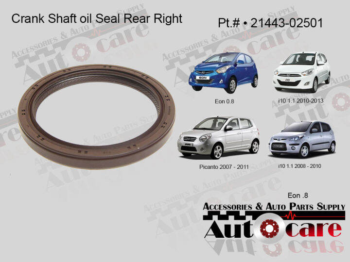 Crank Shaft oil Seal Rear For Picanto 1.1, i10, Eon 0.8 , Getz 1.1 ...