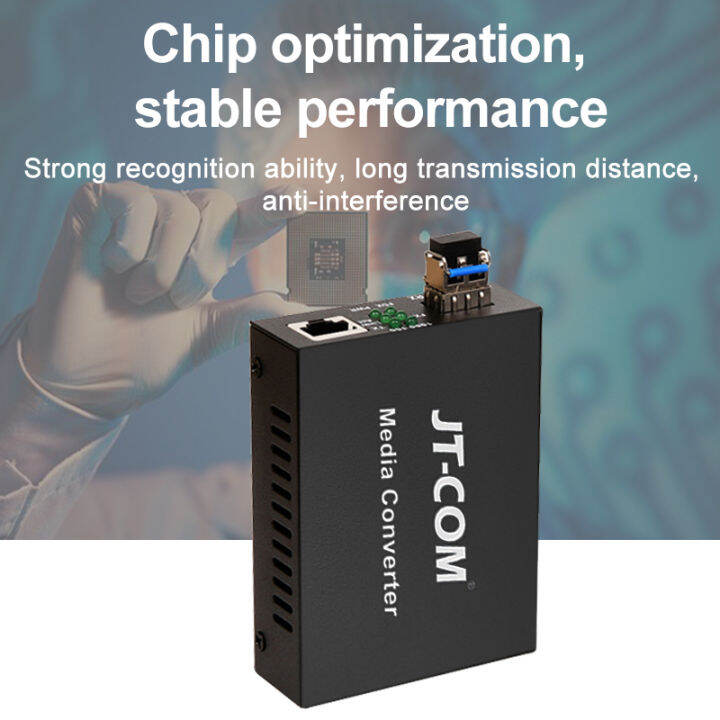 1Gb SFP Fiber to RJ45 Fiber Optic Media Converter 1000Mbps SFP Fiber ...