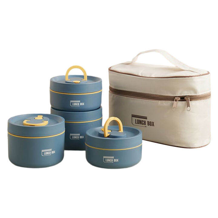 Portable Insulated Lunch Container Set Multi-Layer Combination Picnic ...