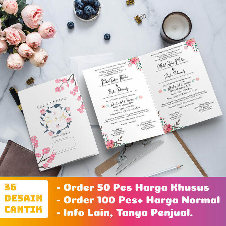 Undangan Pernikahan (Per 50pcs) JV Series 2, Nikah, Sunat, Khitan ...
