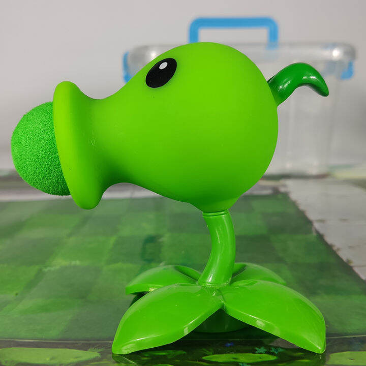Plants vs. Zombie Toys Soft Rubber Pea Shooter Ice Flame Pea Gun Full ...