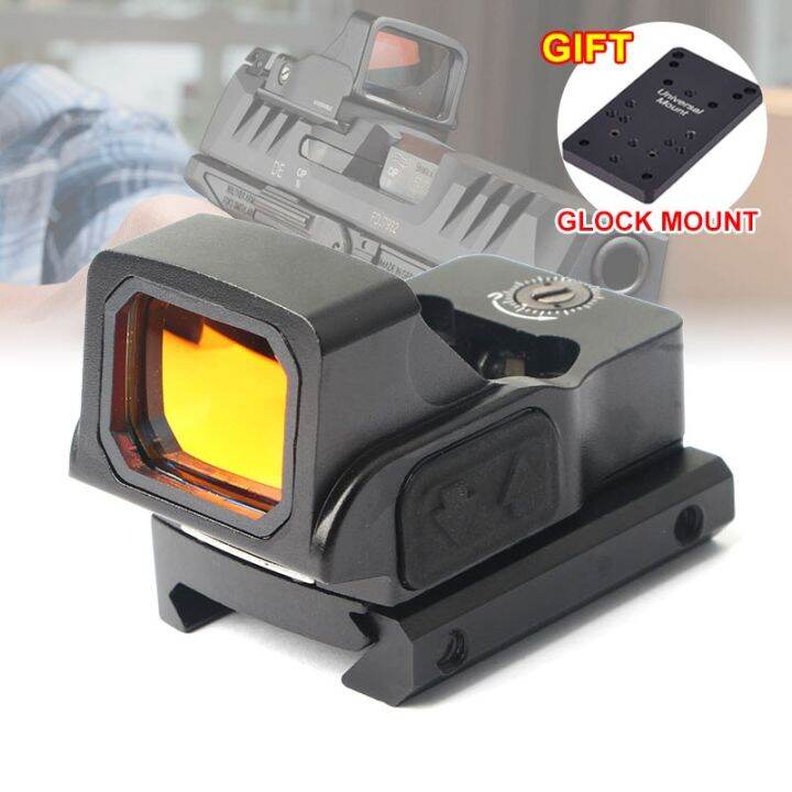 Tactical Mini Red Dot Sight For Glock Pistol 3 MOA Hunting Reflex Sight ...