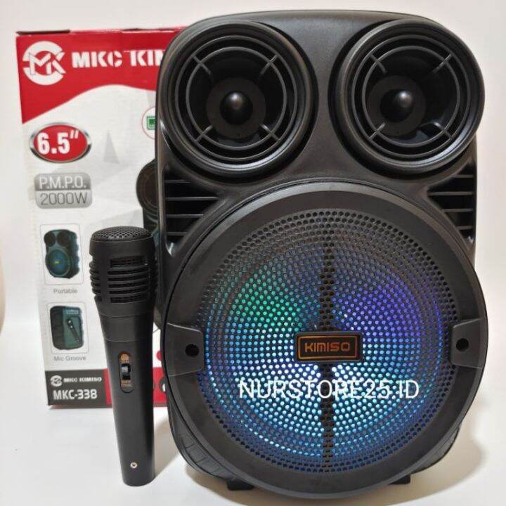 Speaker Bluetooth Wireless KIMISO KMS-3381/MKC-338 2000W 6'5 Inch ...
