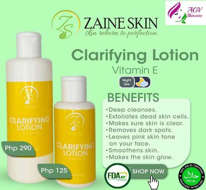 ZAINE SKIN (120ml/60ml) CLARIFYING LOTION WITH VITAMIN E. | Lazada PH