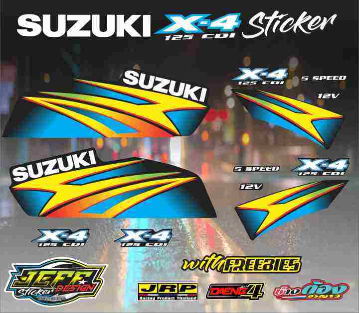 suzuki x4 sticker set | Lazada PH