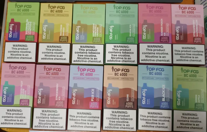 TOPFOG Disposable kit 6000PUFF NIC5% 12 different flavor | Lazada PH