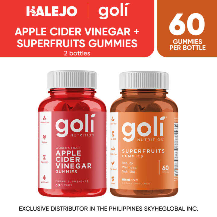 ※Goli Nutrition Bundle Apple Cider Vinegar and Superfruits for Energy ...