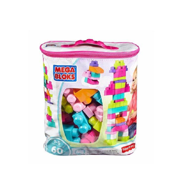 Mega Bloks Big Building Bag - Pink (60 Pcs) | Lazada