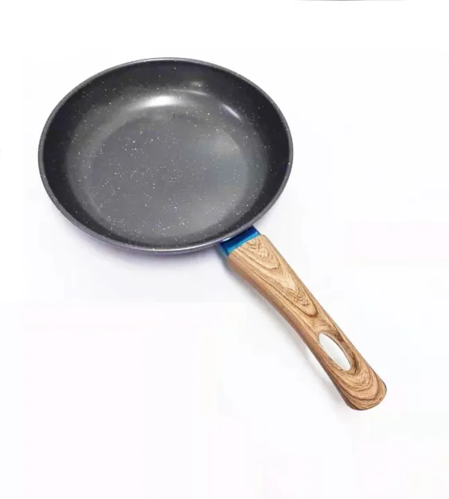 Marble Frying Pan 20 22 24 26 28cm wood handle | Lazada PH