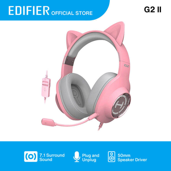 Edifier G2 II 7.1 Gaming Headset Light Weight Design Plug and Unplug ...