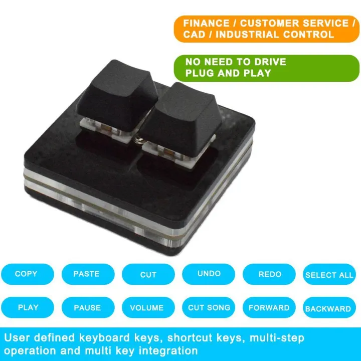 Mini Small Keyboard 2-key Copy Adhesive Game Mechanical One-key ...