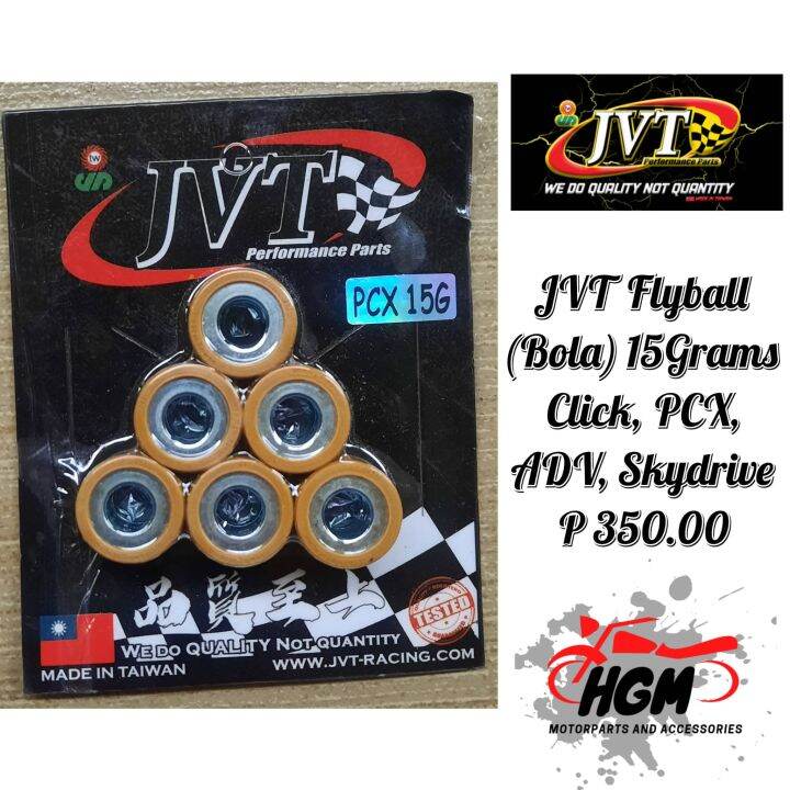 JVT FLYBALL/ROLLERS (BOLA) FOR HONDA CLICK II PCX II ADV II SKYDRIVE ...
