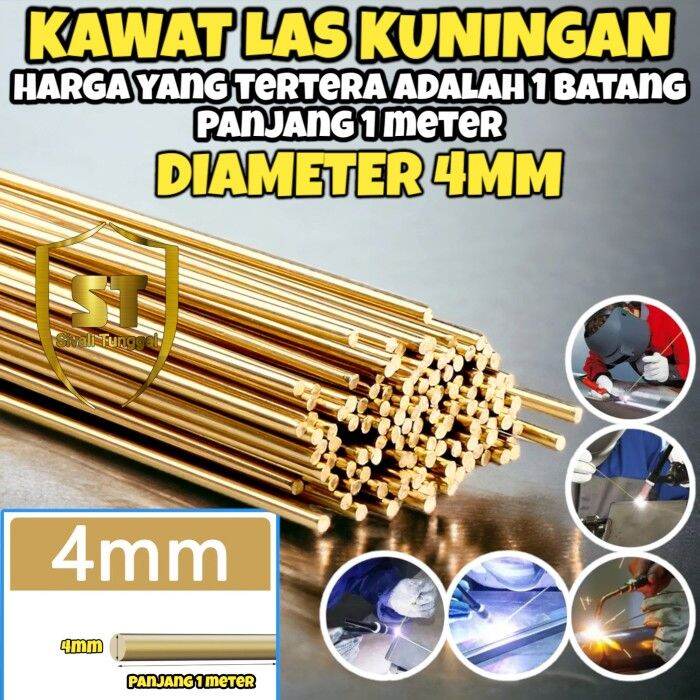 KAWAT LAS KUNINGAN EIKO 4MMx1 METER MADE IN GERMANY | Lazada Indonesia