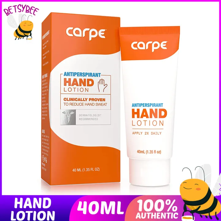 Carpe Antiperspirant Hand Lotion Reduces Hand Perspiration Clinically ...