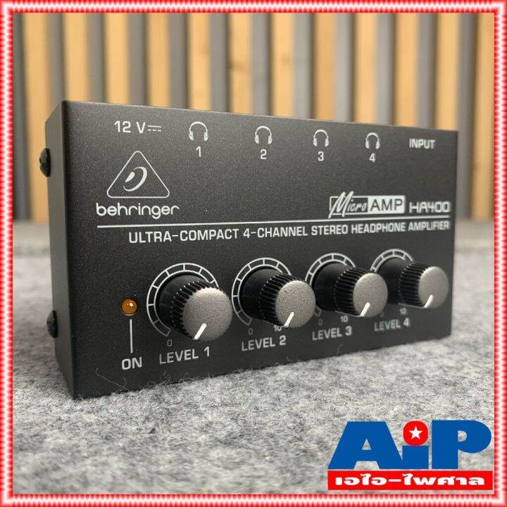 BEHRINGER HA400 HEADPHONE AMP แอมป์ HA-400 HA 400 เครื่องขยายหูฟัง ...