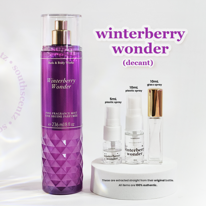 Winterberry Wonder Bath and Body Works Body Mist BBW Decant 5mL 10mL ...