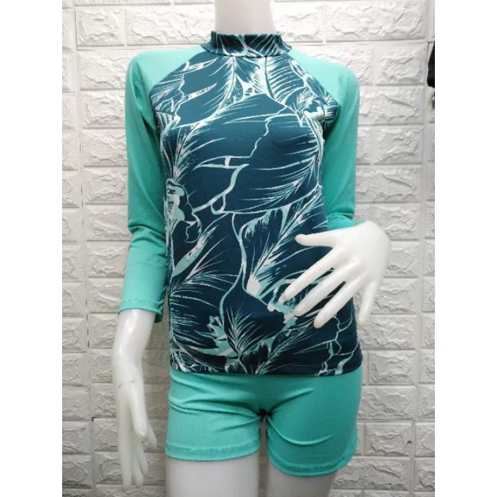 Printed Rash Guard Terno | Lazada PH